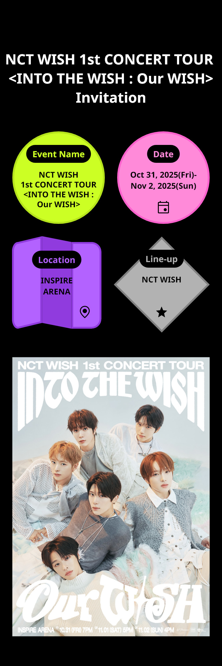 TICKET TO K-VIBE with NCT WISH 1st CONCERT TOUR in INCHEON : VISITKOREA ...